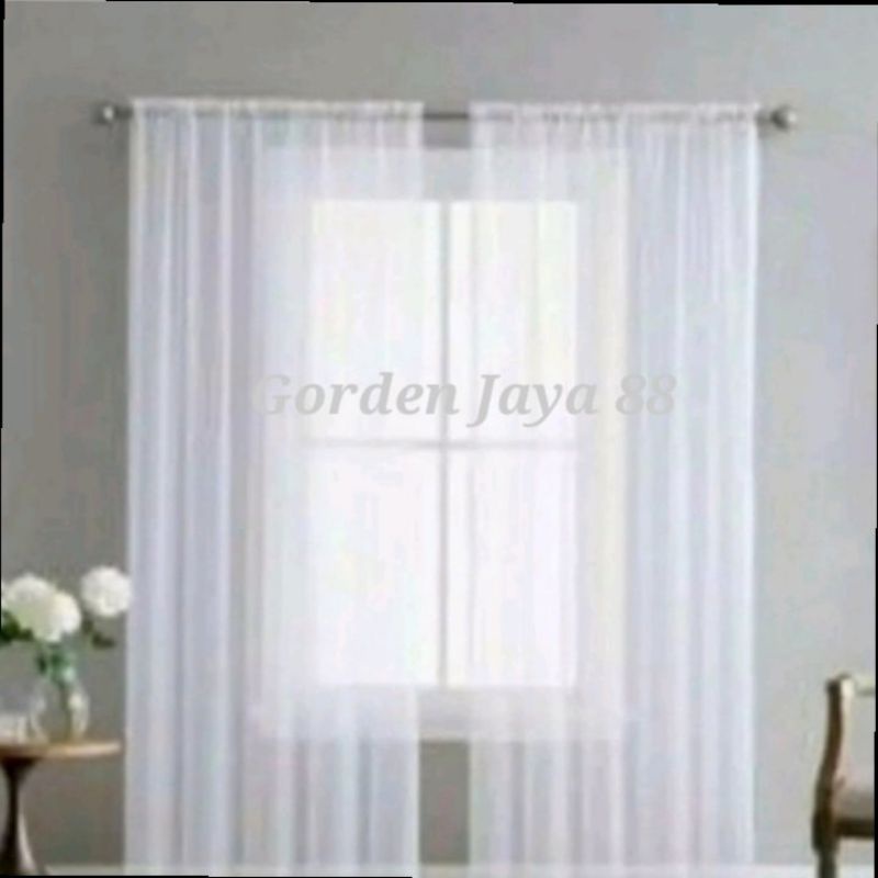 Jual GORDEN SIANG PITRASE KORDEN MODEL SERUT PUTIH POLOS BAHAN VOIL ...
