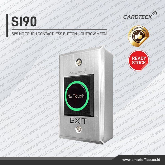 Jual No Touch Exit Push Button Stainless RFID or Fingerprint Access ...