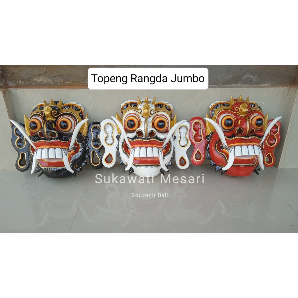 Jual Topeng Tapel Rangda Leak Jumbo Cat Bagus Dekorasi Souvenir ...