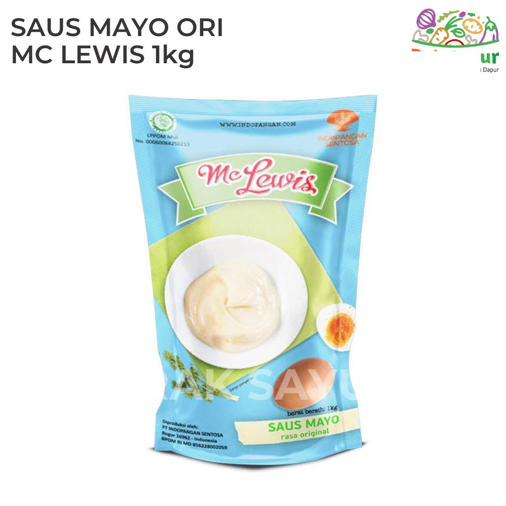 Jual Saus Mayonais Original 1kg Mc Lewis Frozen Food Rak Sayur Padang ...