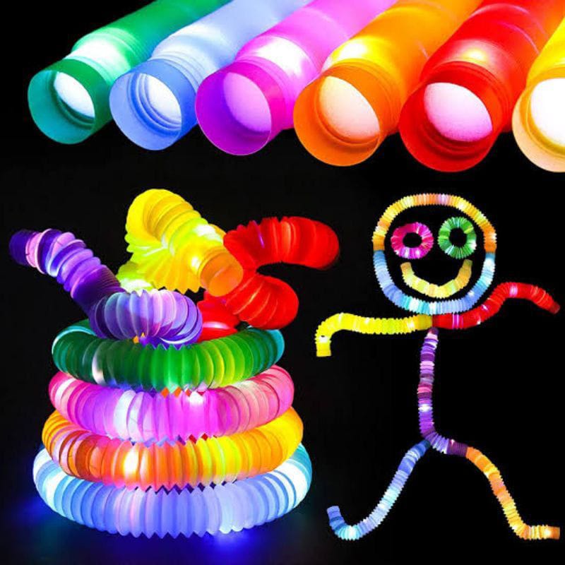 Jual Mainan Viral LED Pop Light Menyala Dalam Gelap Pop Pipes LED Pop ...