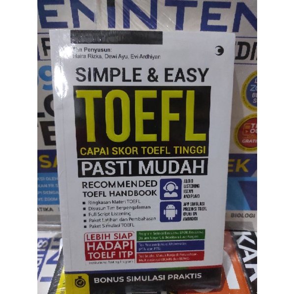 Jual PASTI MUDAH!! SIMPLE AND EASY TOEFL terbaru | Shopee Indonesia