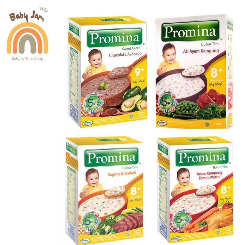 Jual Original PROMINA BUBUR TIM 8+ 100gr/ PROMINA BUBUR TIM DAGING ...