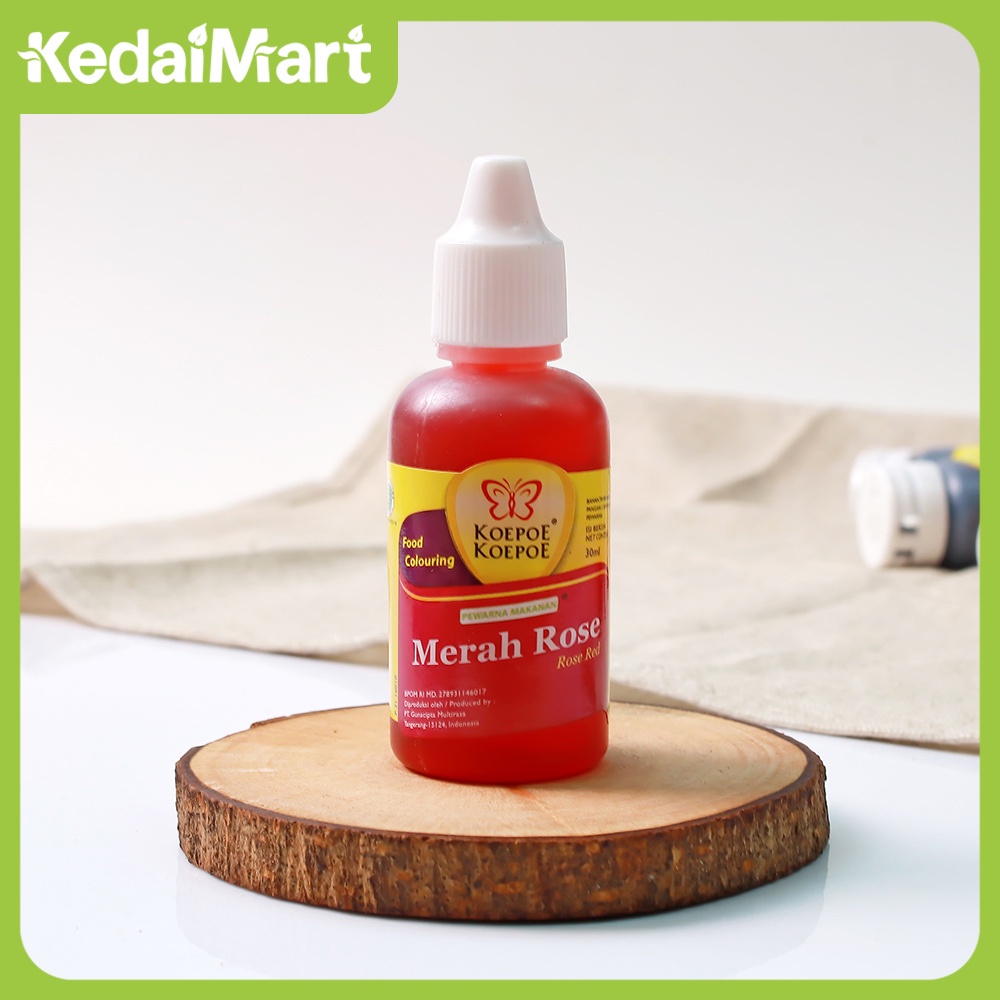 Jual Pewarna Makanan Merah Rose Koepoe Koepoe 30 ml | Shopee Indonesia