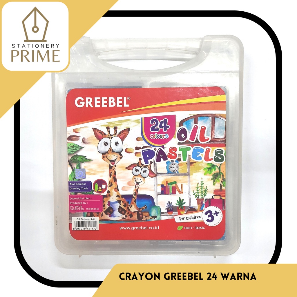 Jual Crayon Greebel Oil Pastels 24 warna | Shopee Indonesia