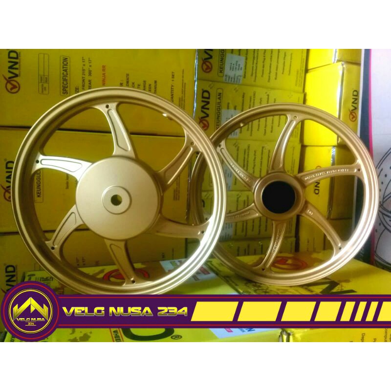 Jual VELG RACING VND RING 14 Matic Yamaha Honda MIO Beat Vario karbu 110/115/125/150cc | Shopee ...