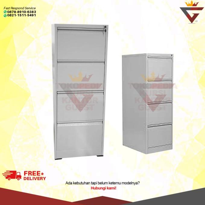 Jual Filing Cabinet 4 Pintu Drawer Susun Lemari Besi Arsip 4 Laci ...