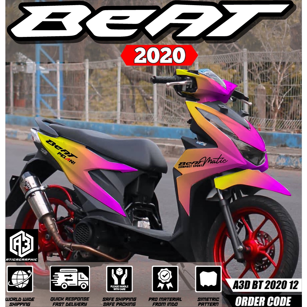 Jual Decal Sticker BEAT 2020 Deluxe Fullbody new fi techno - decal ...