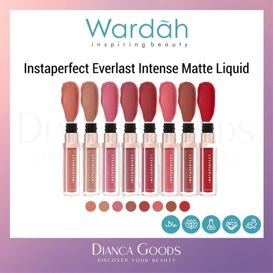 Jual WARDAH Instaperfect Everlast Intense Matte Liquid | Exceptional / Timeless / Surreal ...
