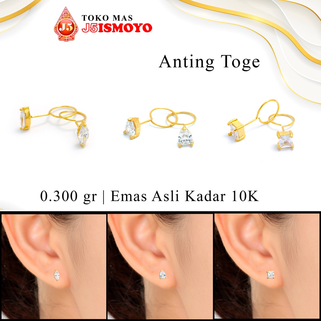 Jual Anting Emas Toge Berat Super Ringan - GD (TM) J5 Ismoyo | Shopee Indonesia