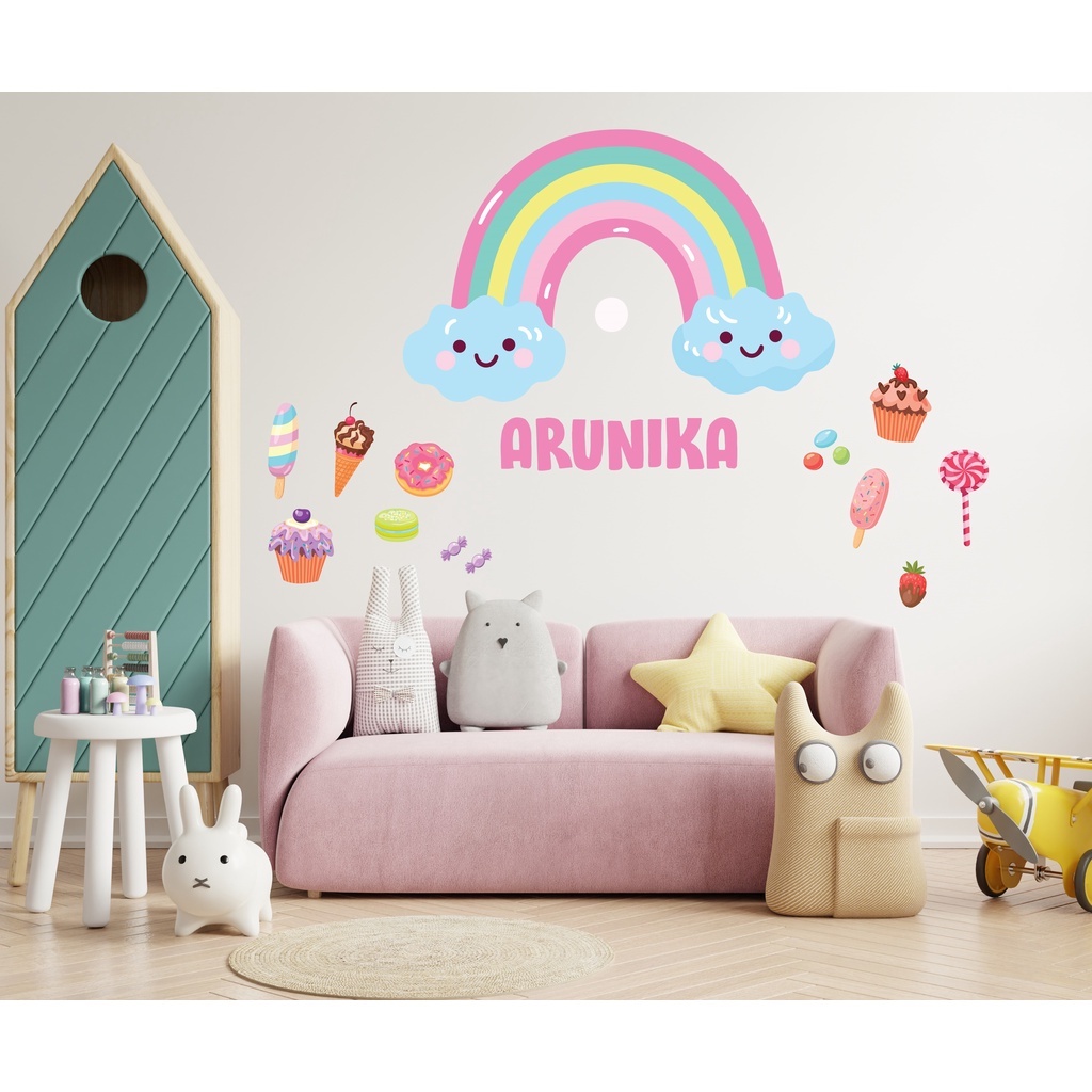 Jual #56 Free Sticker Kamar Anak Cowok dan Cewek CUSTOM Mudah dan Cepat ...