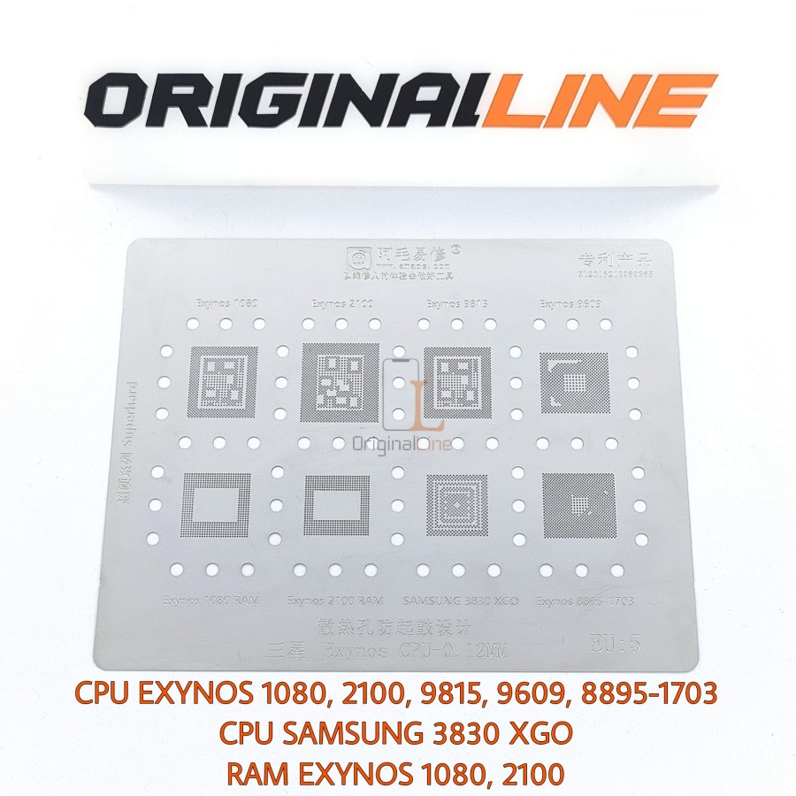 Jual CETAKAN IC CPU & RAM EU:5 / EU : 5 EXYNOS 1080 2100 9815 9609 3830 9815 8895 - 1703 SAMSUNG ...