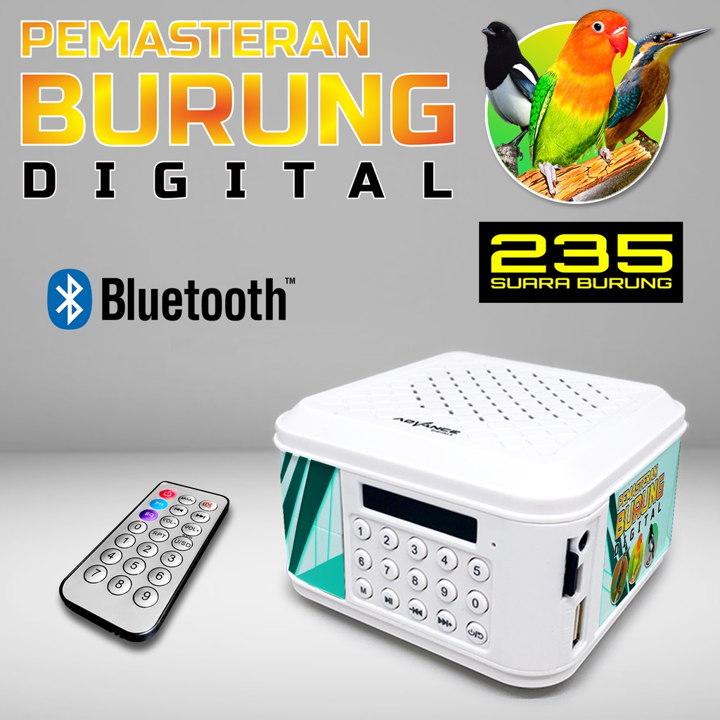 Jual Speaker Masteran Burung Terbaru Design Simple & Elegan+Remot warna spiker Tosca | Shopee ...