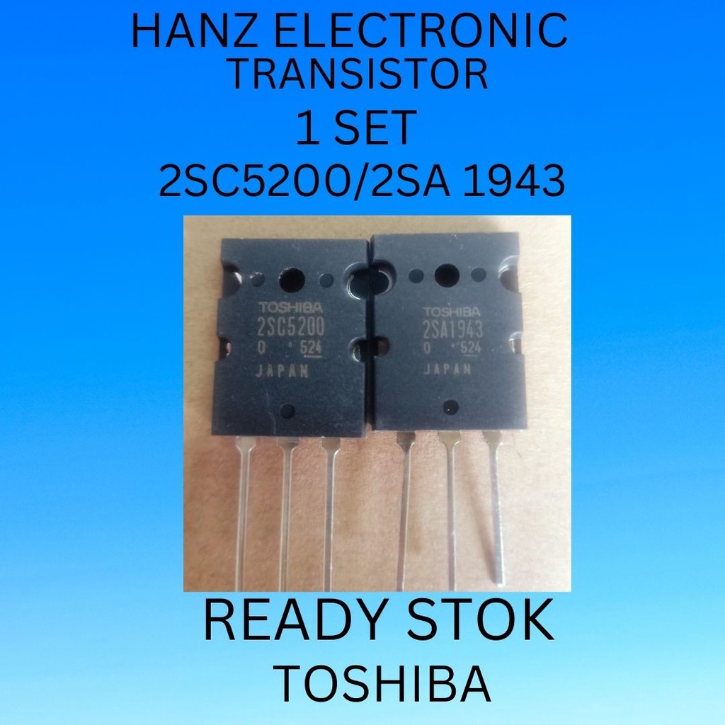 Jual Transistor Final Toshiba 2sc5200 2sa1943 Harga Per Set | Shopee Indonesia