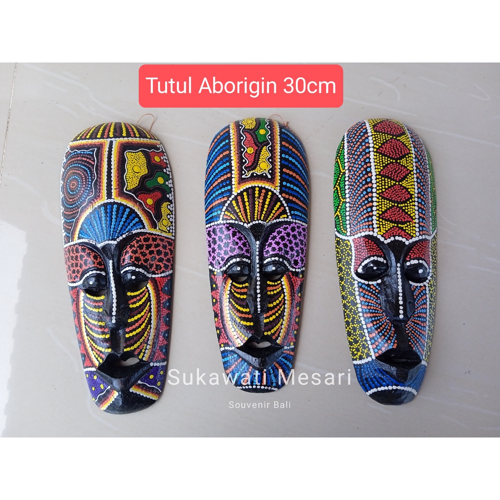 Jual Hiasan Dinding Etnik Topeng Suku Asmat 30cm Kerajinan Souvenir ...