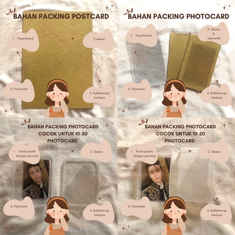 Jual WTS TAMBAHAN PACKING SAFETY PHOTOCARD POSTCARD POSTER A4 ROLL ...