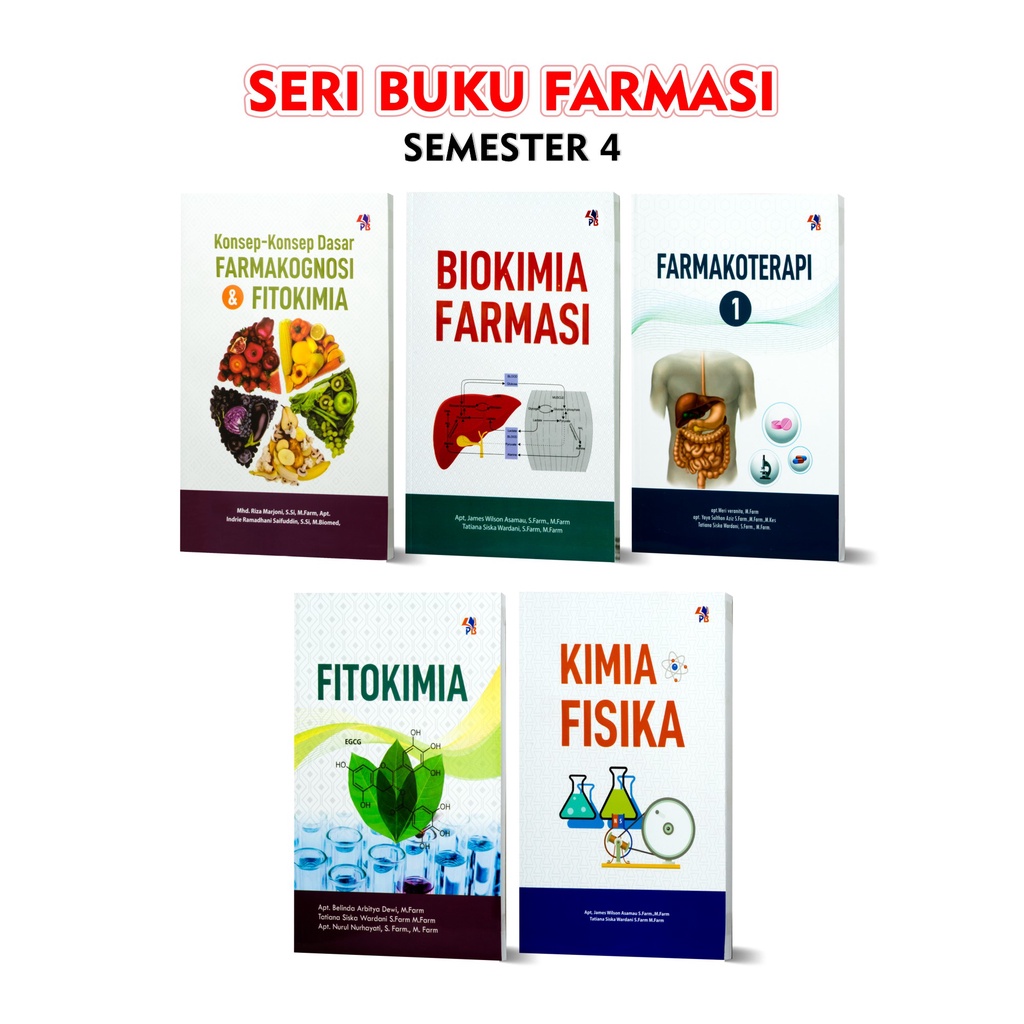 Jual Buku Farmasi Untuk Semester 4 Farmakoterapi Biokimia Farmasi Kimia ...