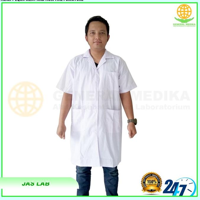 Jual Jas Laboratorium Lengan Panjang | Baju Seragam Lab Ukuran ( S M L ...