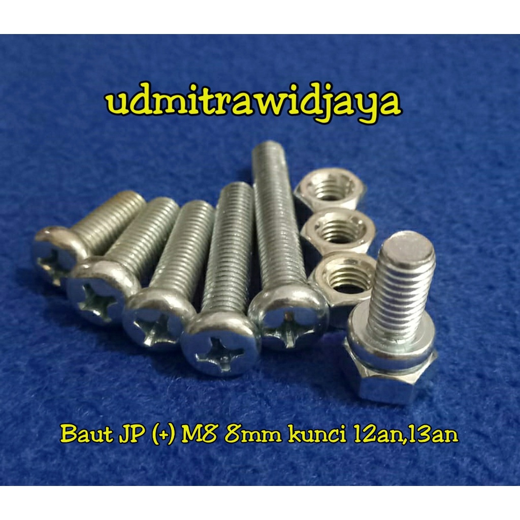 Jual Baut payung baut model JP kunci 12 13 model JP + PAYUNG panjang 1,5cm 2cm 2,5cm 3cm 4cm 5cm ...