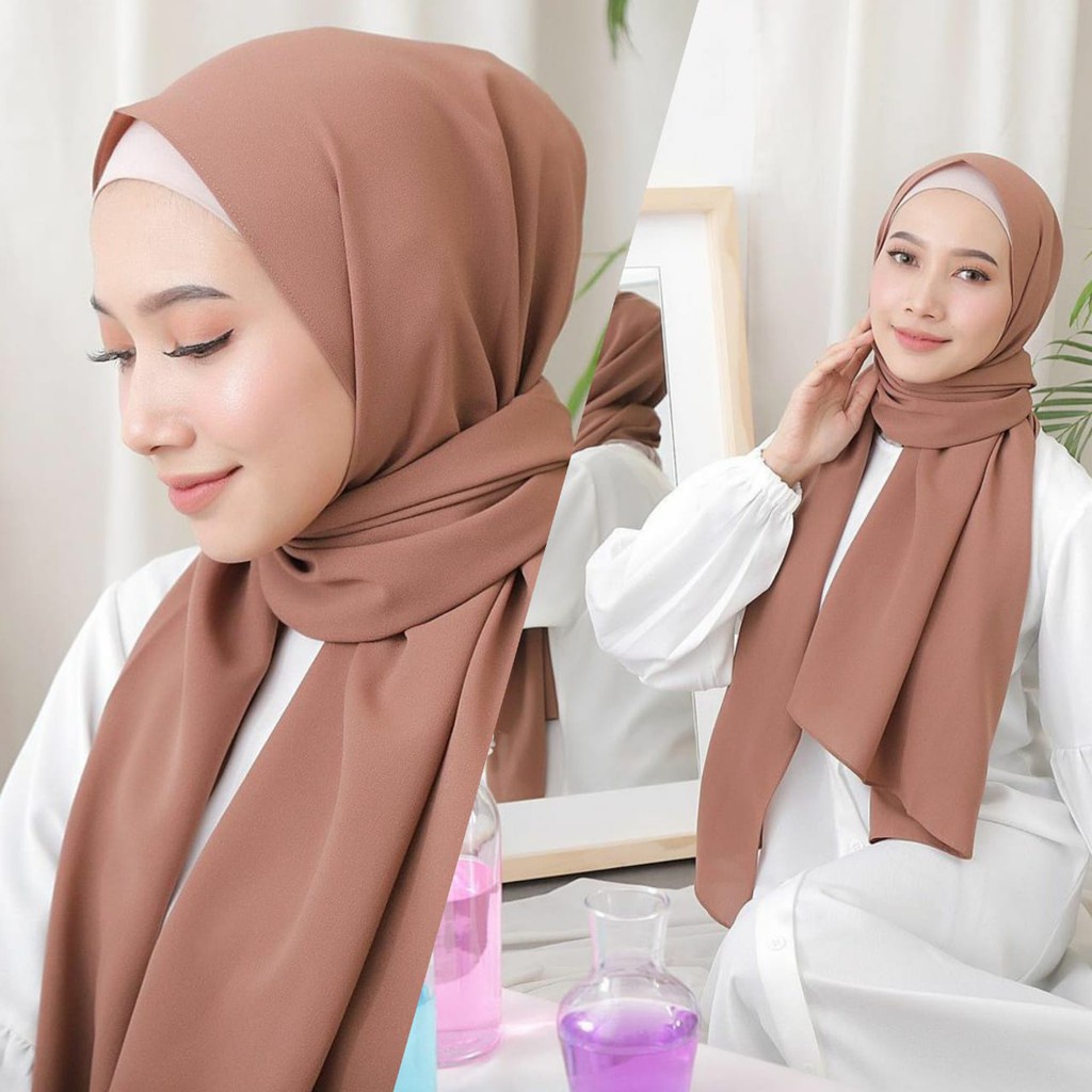 Jual Hijab Pashmina - pasmina cerutty babydoll - Hijab Pasmina Ceruty Baby Doll Premium | Shopee ...