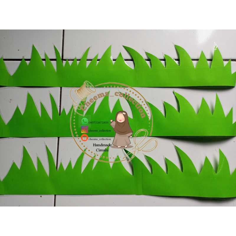 Jual Hiasan dinding/Hiasan kelas/Hiasan Rumput dan bunga | Shopee Indonesia