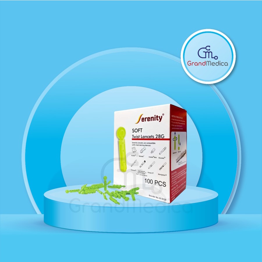 Jual Serenity Soft Twist Lancet Fr 28g (1 Box = 100 pcs) | Shopee Indonesia