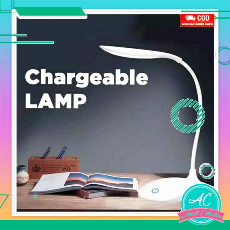 Jual Vanstar Lampu LED meja belajar rechargeable sentuh elastis ...