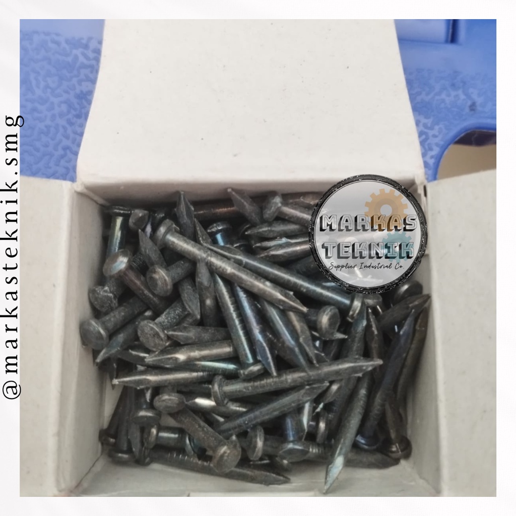 Jual MARABU Paku Beton Hitam Galvanis 25MM / Paku Beton 2.5 CM Isi 100 ...