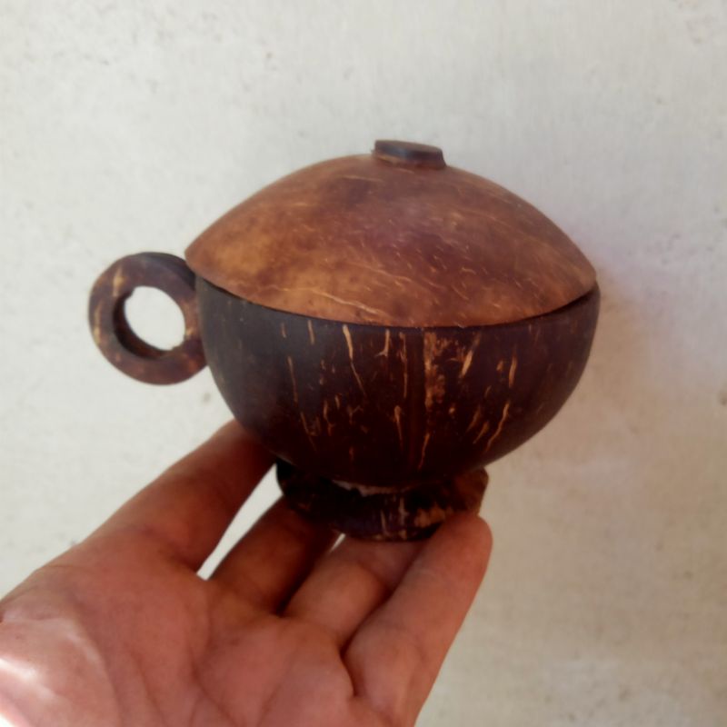 Jual cangkir/gelas /bekong kopi/teh batok kelapa (BKT) unik Jadul ...