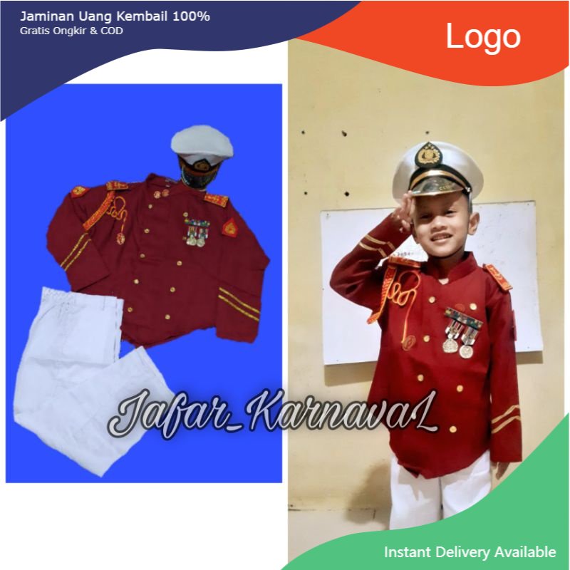 Jual BAJU AKPOL COWOK /BAJU AKADEMI POLISI ANAK/ KOSTUM AKPOL PUTRA ...