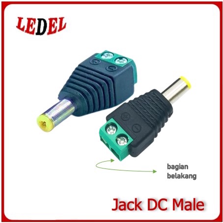 Jual Konektor Jack DC Male konektor cctv | Shopee Indonesia