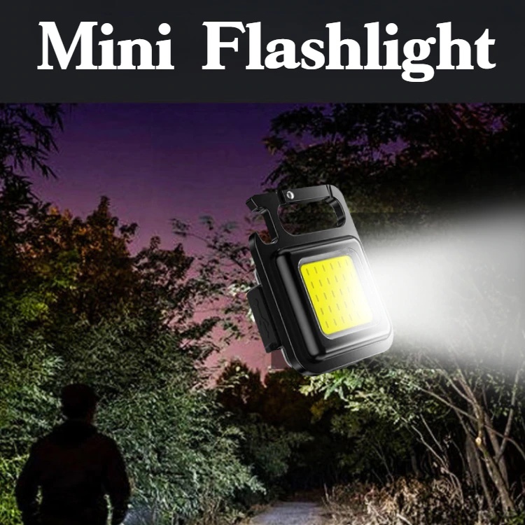 Jual Senter Mini Gantungan Kunci Isi Ulang Magnet Cob 30 Led Senter ...