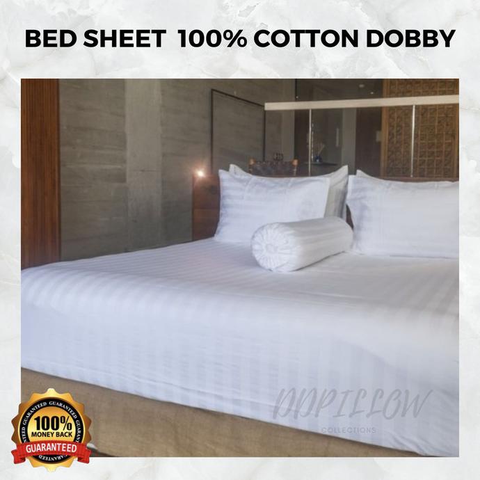 Jual Bed Sheet / Sprei Luxury, Hotel Bintang 5, 100% Cotton Dobby 300Tc ...