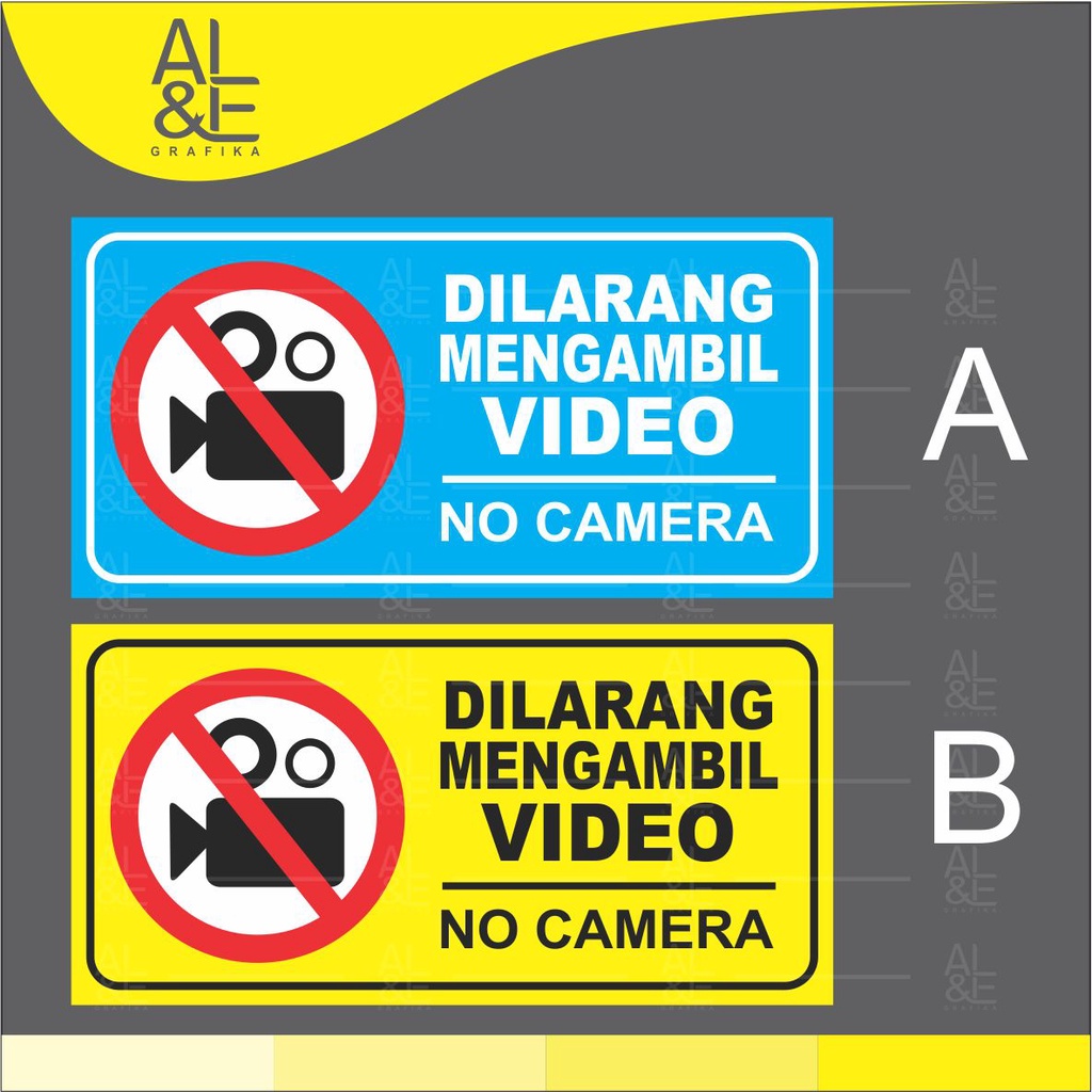 Jual STIKER DILARANG MENGAMBIL VIDEO - STIKER RITRAMA INDOOR | Shopee ...