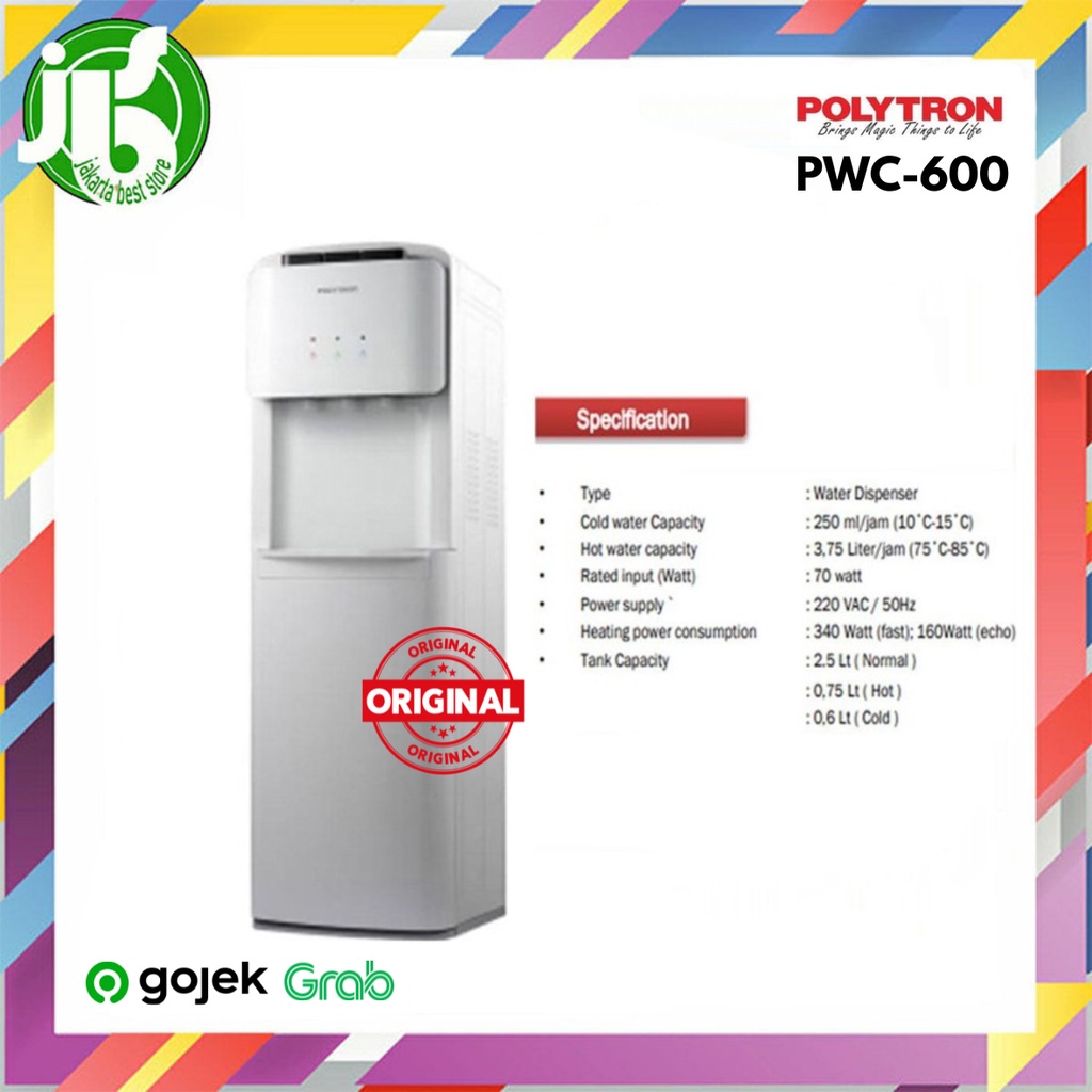 Jual Polytron Dispenser Galon Bawah PWC 600 / PWC600 | Shopee Indonesia