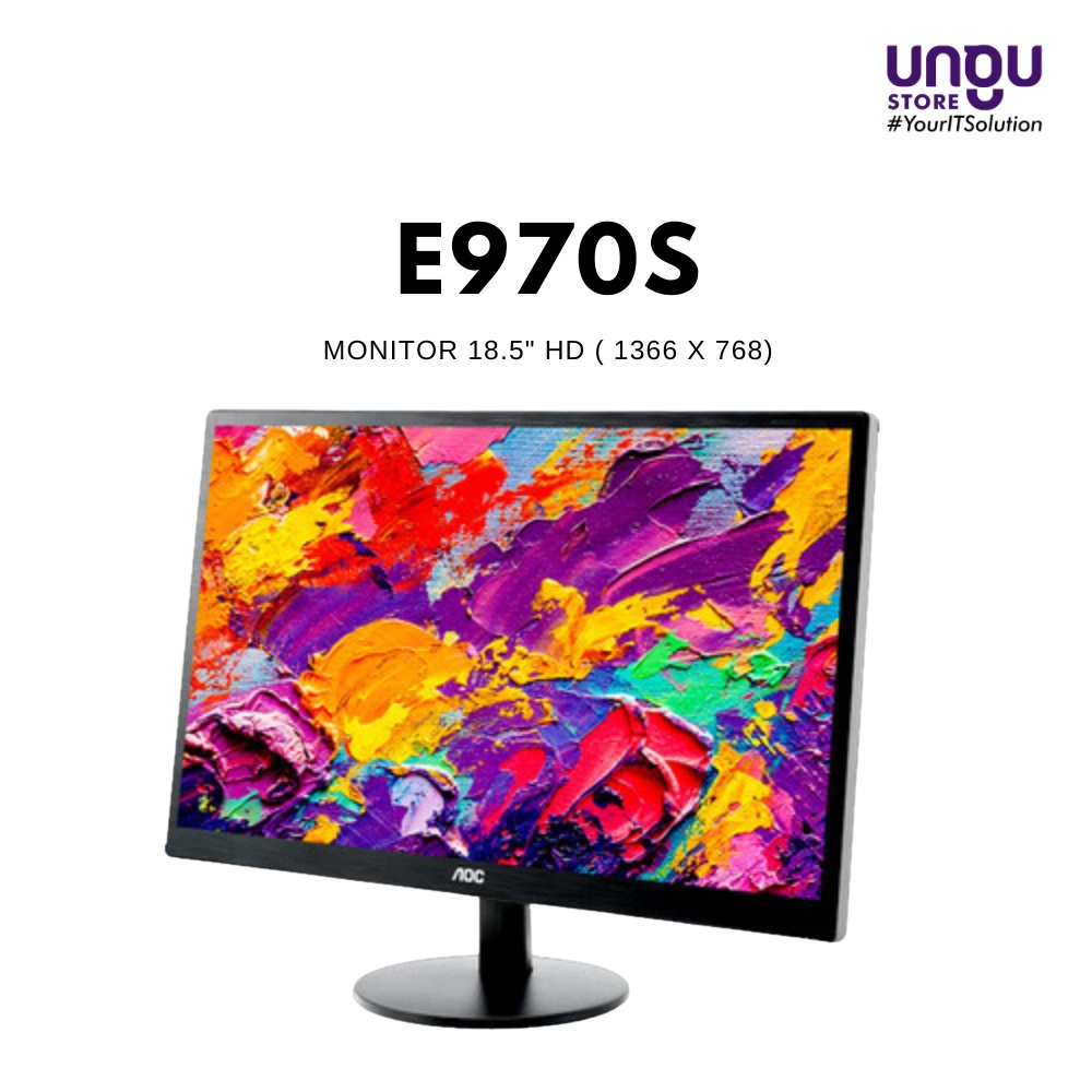 Jual Monitor AOC E970S 18.5" Full HD 19 Inch LED Monitor | Shopee Indonesia