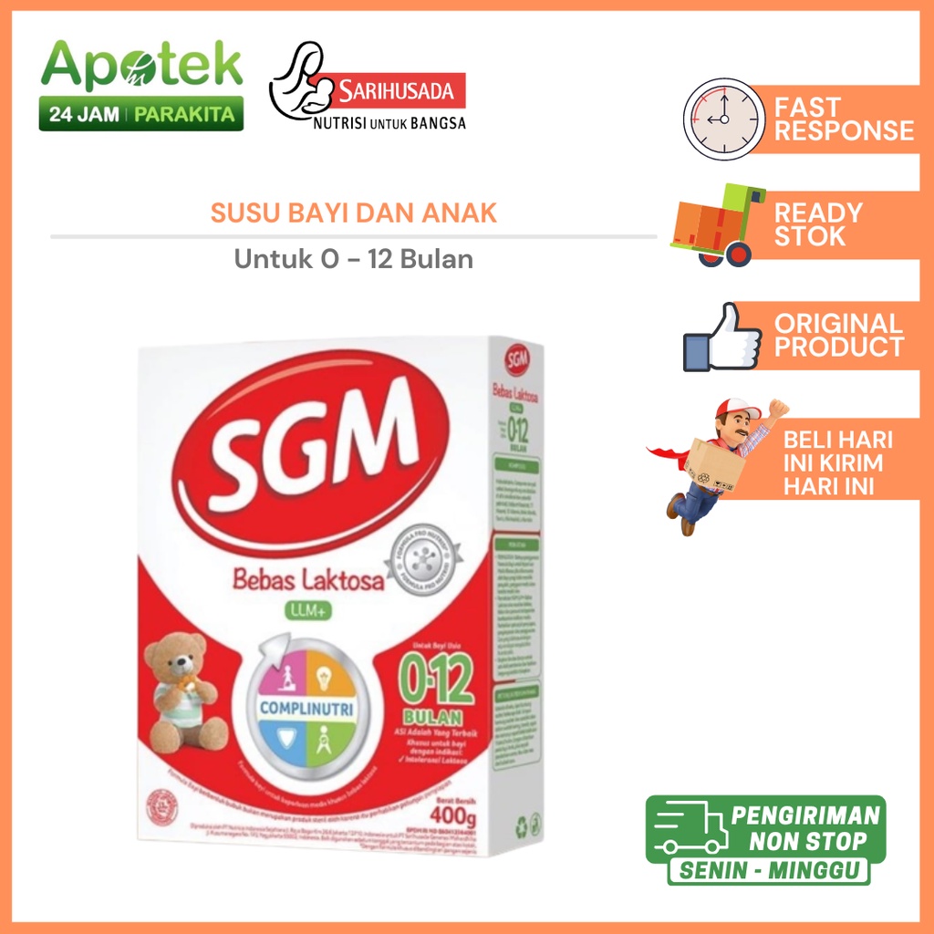 Jual Susu SGM LLM Susu Bebas Laktosa Untuk Bayi 0-12 Bulan | Shopee ...