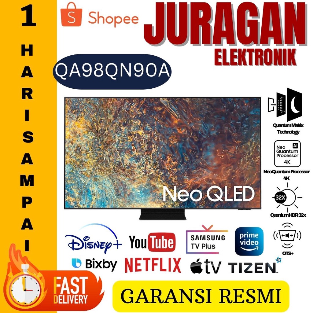 Jual Samsung 98QN90A Neo QLED 4K Smart TV 98 Inch QN90A QA98QN90AAKXXD ...