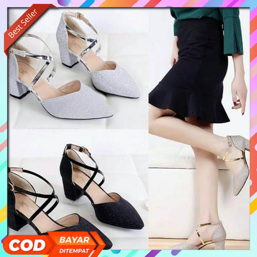 Jual Sandal Kondangan High Heels Wanita Terbaru 2022 Hails Natal Simple ...