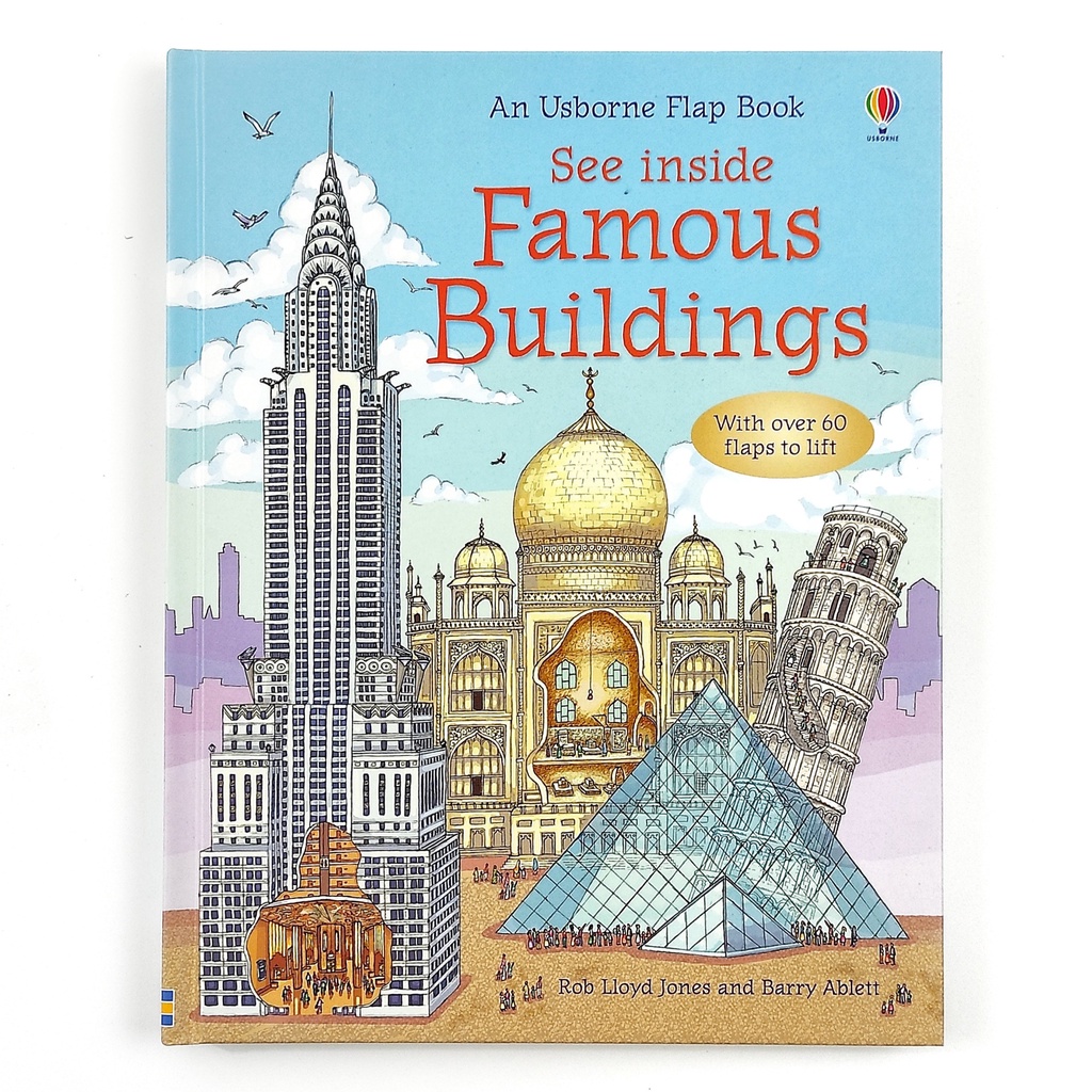 Jual ORIGINAL Usborne See Inside Famous Buildings - Leon Books | Shopee ...