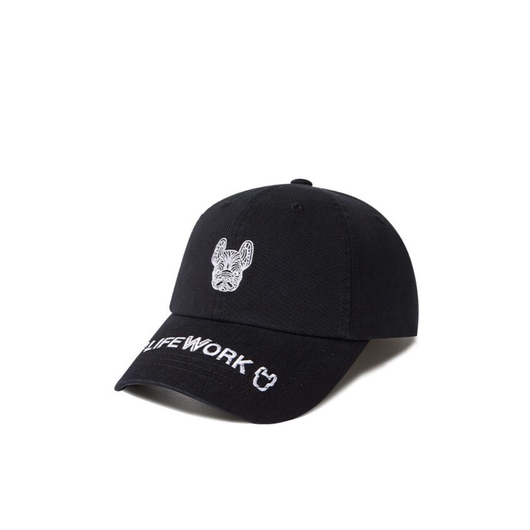 Jual LIFEWORK Embroidery Radog Soft Ball Cap Black | Shopee Indonesia