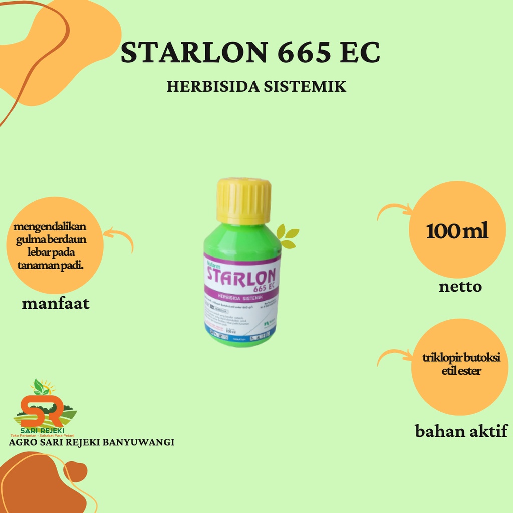Jual STARLON 665EC 100ml HERBISIDA spesialis rumput berkayu. herbisida ...