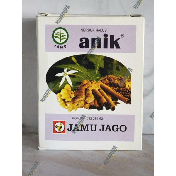Jual Jamu Anik Serbuk Halus Jamu Jago isi 10 Sachet untuk membantu ...