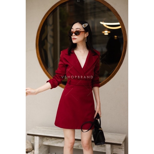 Jual Acera Dress (Vshop Blazer Dress Import Bangkok) | Shopee Indonesia