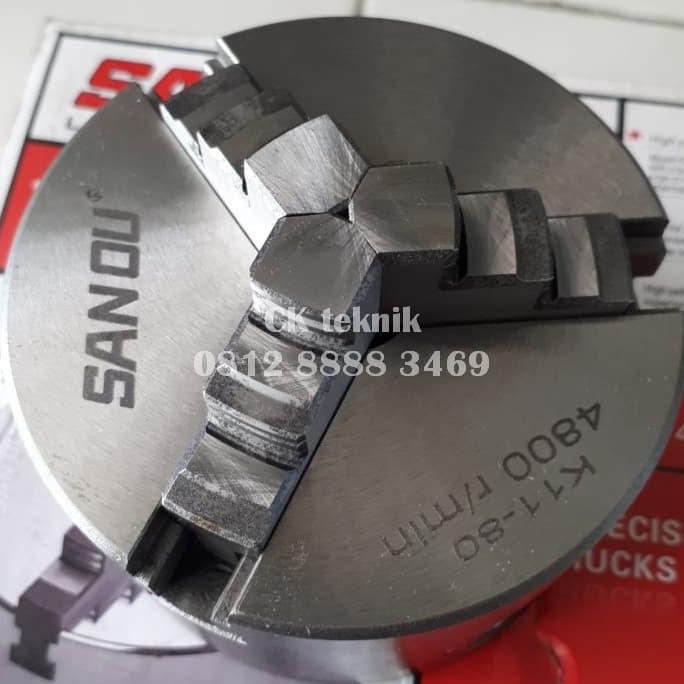 Jual Chuck Bubut 4 inc 3 Jaw | klaw bubut 100mm 3kaki catok kepala ...