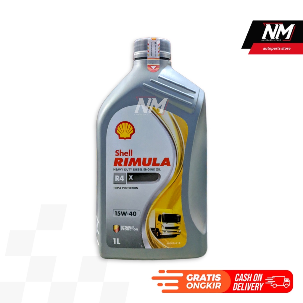 Jual Shell Rimula R4 Plus Oli Mesin Diesel 15W-40 1L Mobil Motor ...
