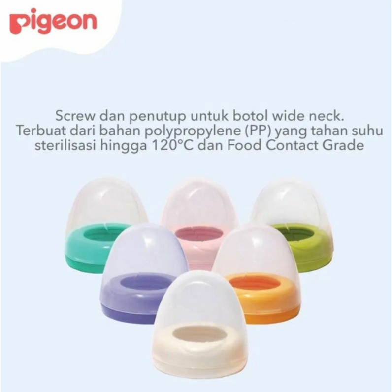 Jual Pigeon Screw Cup Wide Neck | Screw Cap | Tutup Botol Peristaltic ...