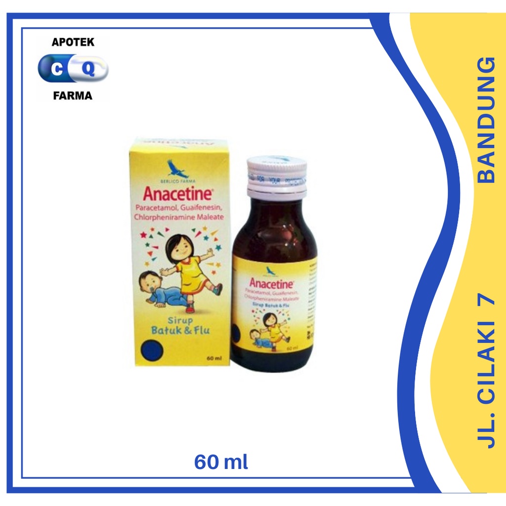Jual Anacetin Sirup Batuk dan Flu Anak 60 mL | Shopee Indonesia