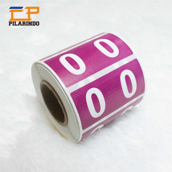 Jual Stiker Stiker Angka Rekam Medis / Label Angka 0-9 Isi -+1000 Pcs ...