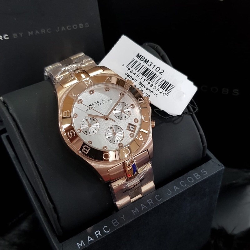 Jual JAM TANGAN WANITA MARC JACOBS MBM 3102 WHITE ORIGINAL GARANSI 1 ...
